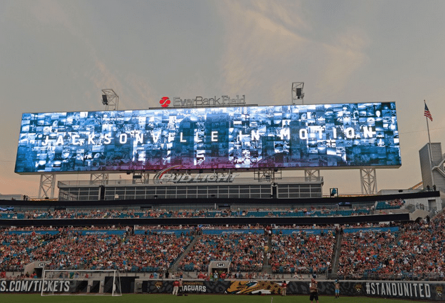 NECA-IBEW Team Install World's Largest NFL Scoreboard | PowerForward DuPage